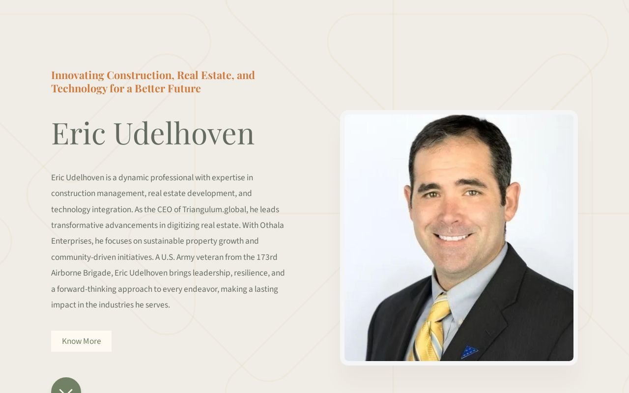 Eric Udelhoven | Construction & Real Estate Expert